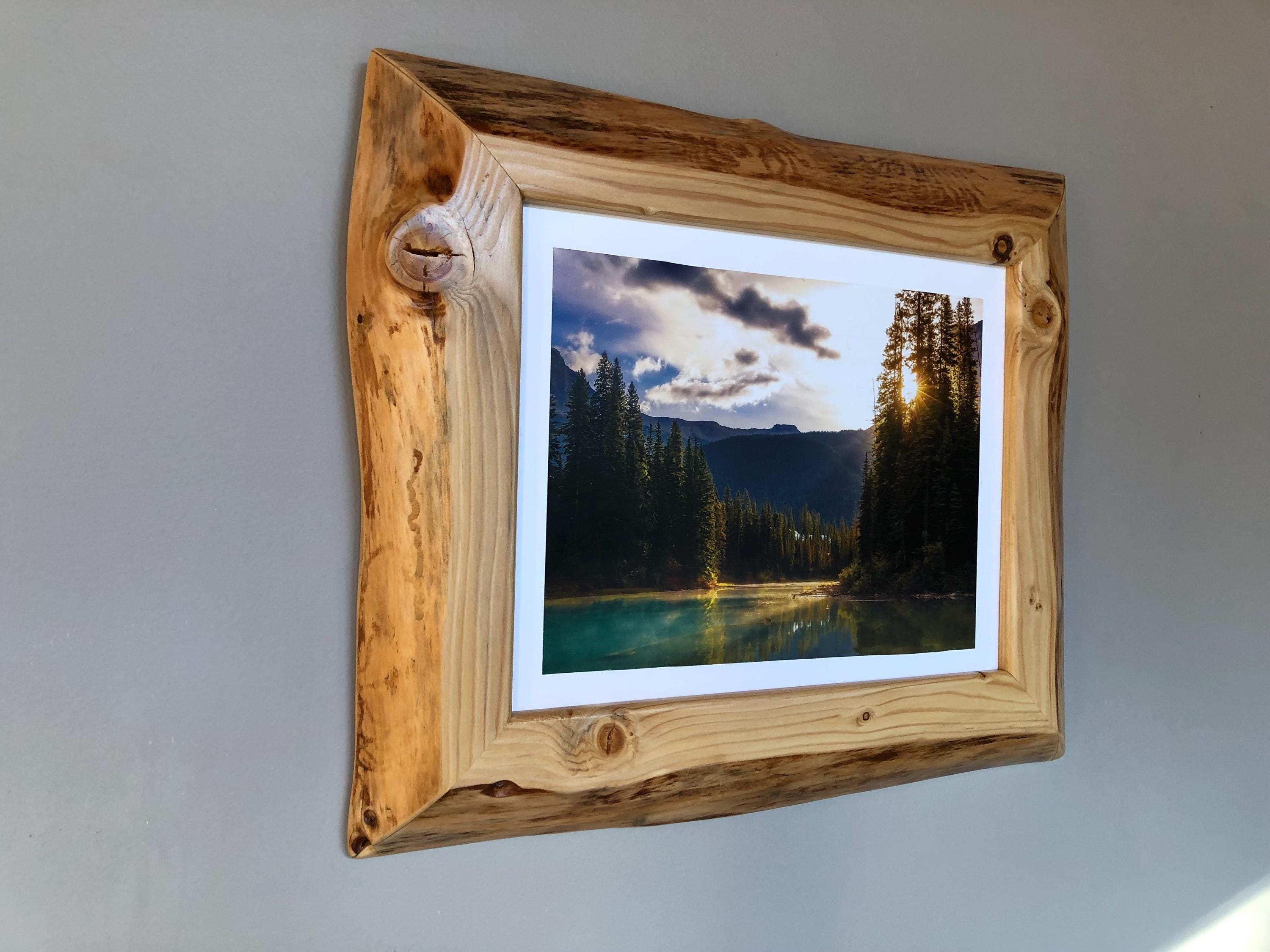 Live Edge Wood Picture Frame, Home Decor,rustic Frame, Wall Decor 11x14 ...