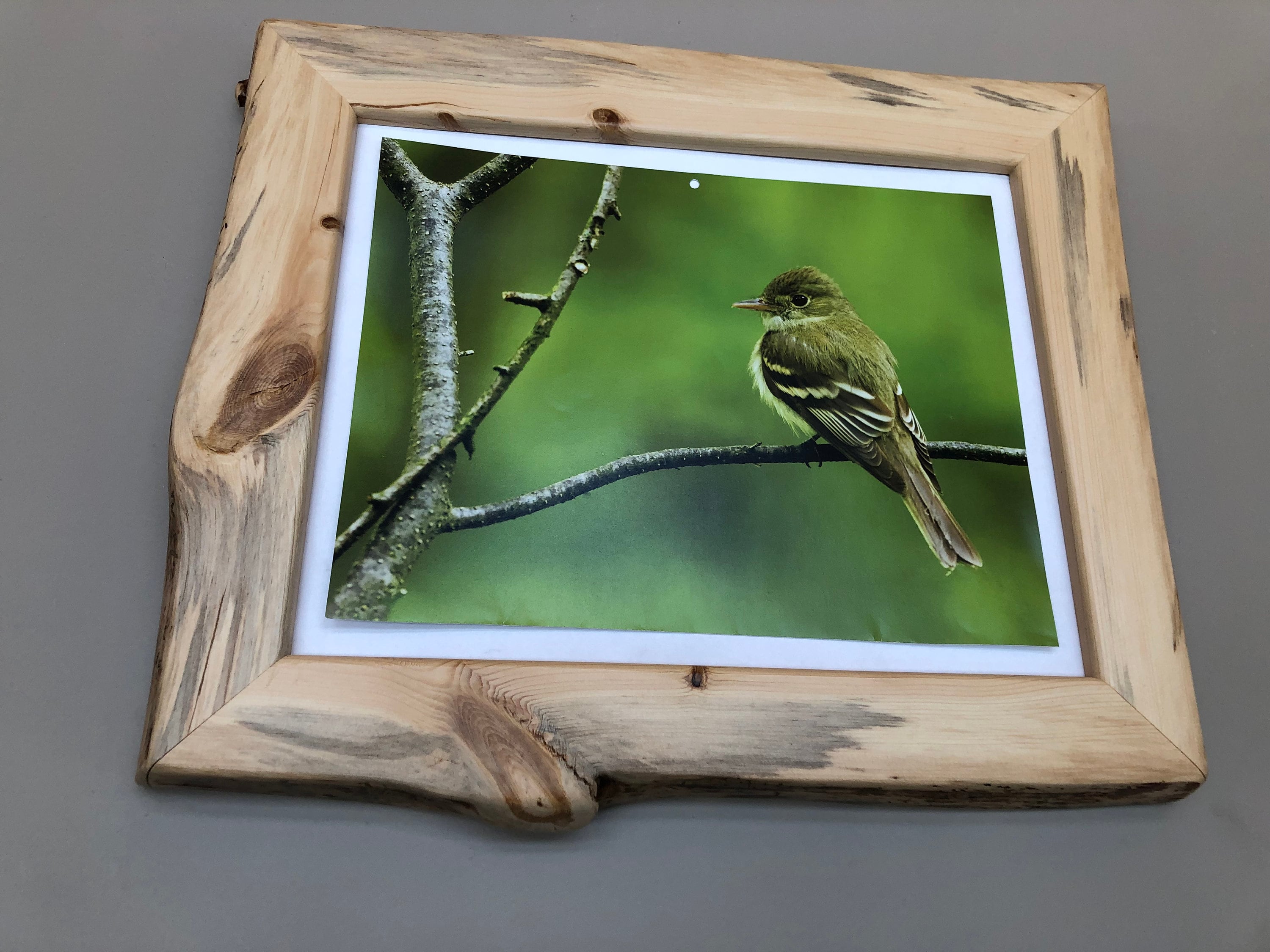 Live Edge Wood Picture Frame Home Decor Rustic Framewall - Etsy