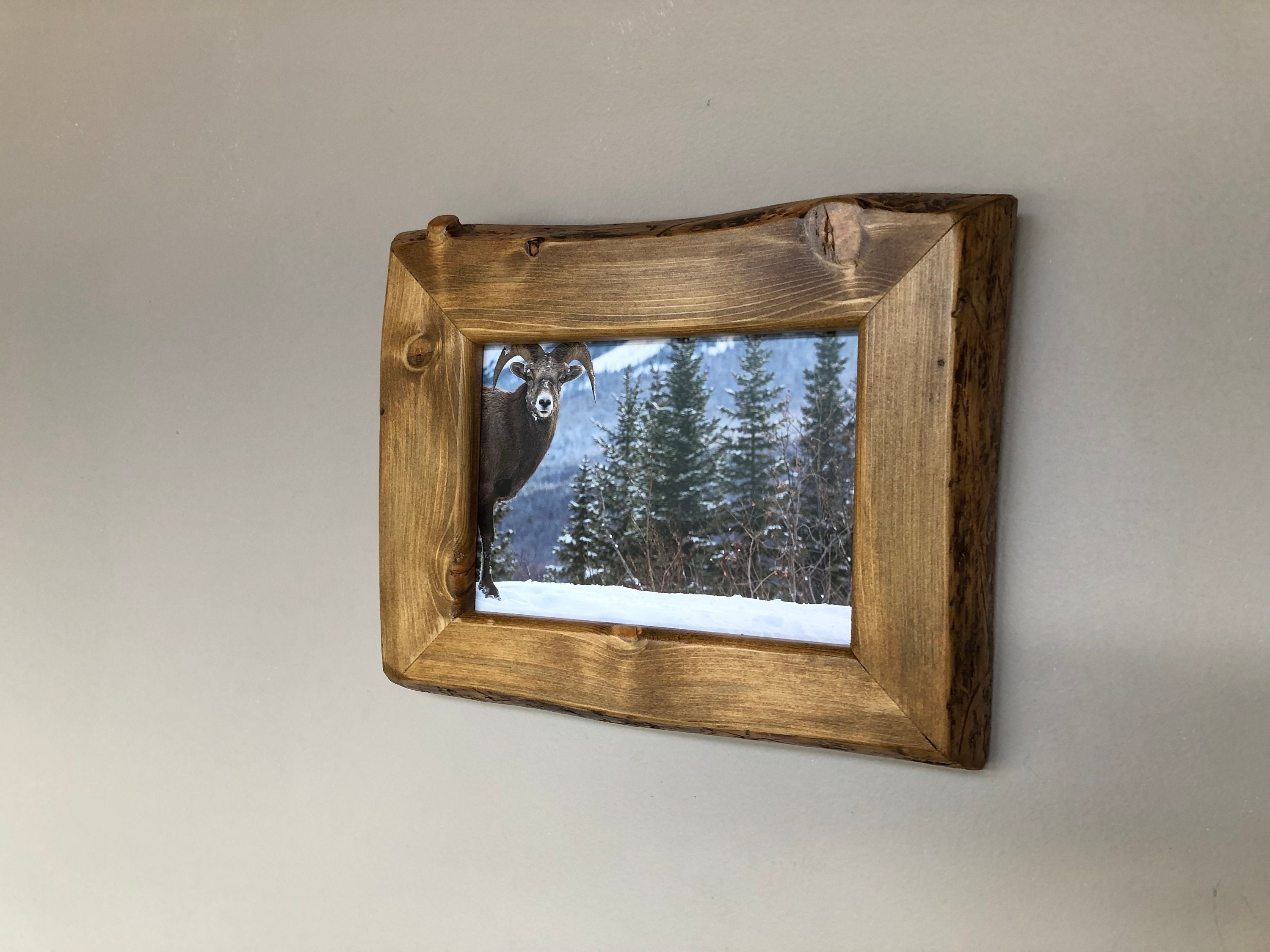 Live Edge Wood Frame, Home Decor,rustic Frame, Wall Decor 5x7 Inches - Etsy