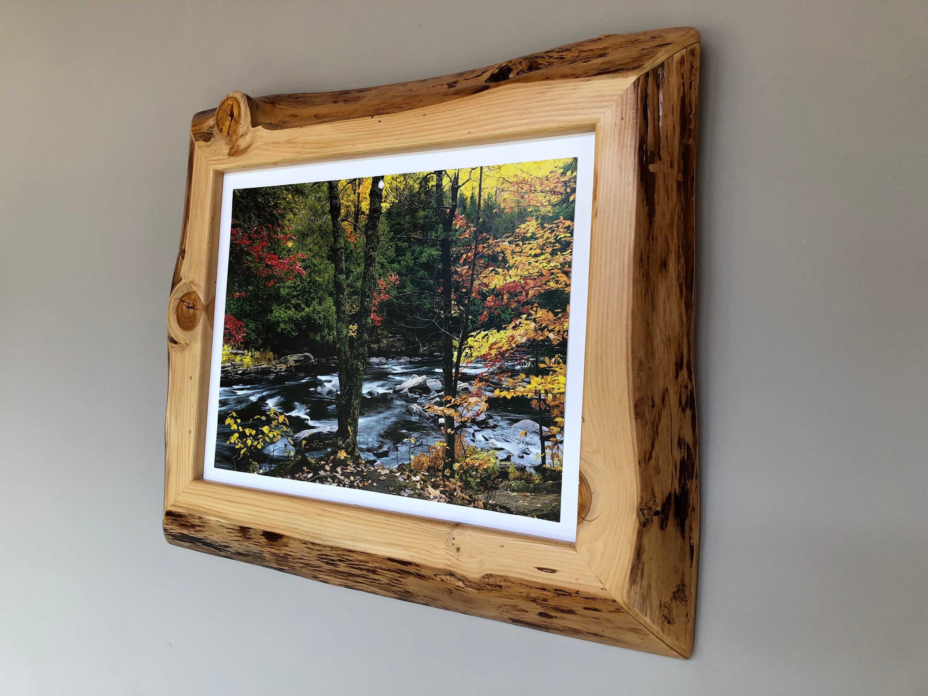 Live Edge Wood Picture Frame, Home Decor,rustic Frame, Wall Decor 11x14 ...