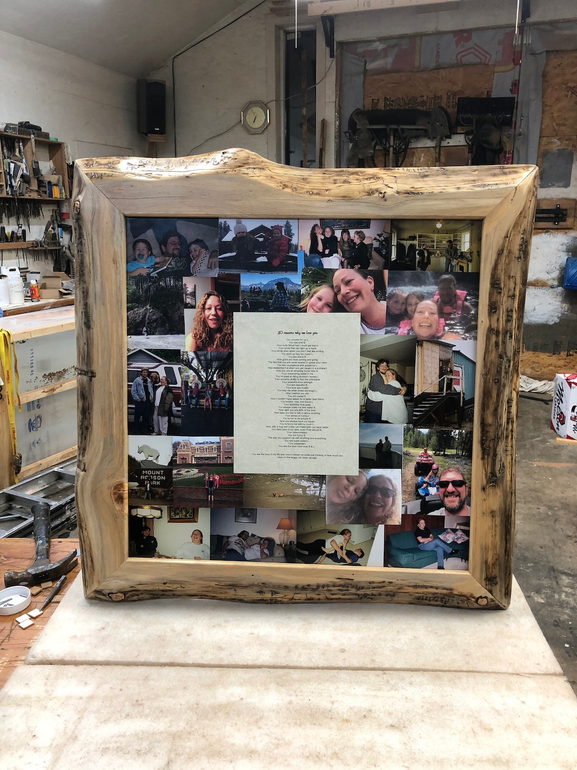 Live Edge Wood Frame, Home Decor,rustic Frame, Wall Decor 5x7 Inches - Etsy