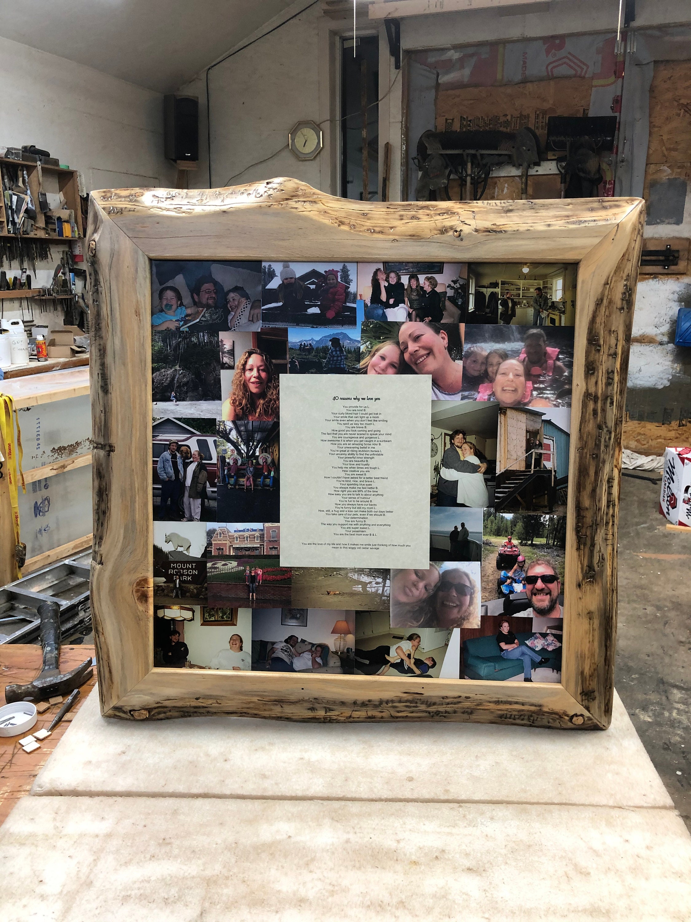 Live Edge Wood Frame, Home Decor,rustic Frame, Wall Decor 5x7 Inches - Etsy