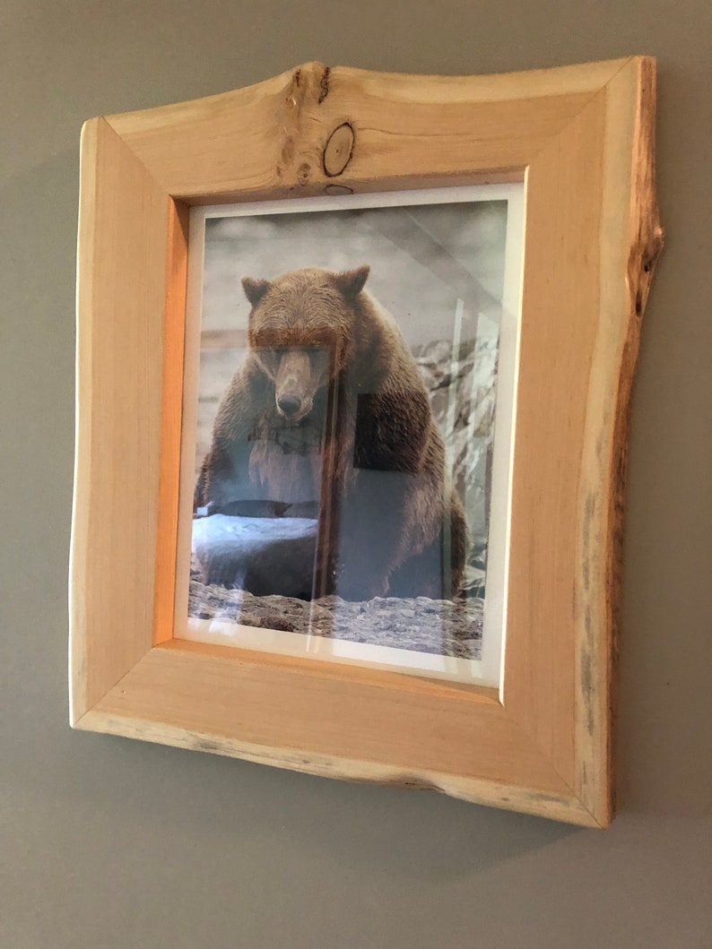 Live Edge Wood Frame Home Decorrustic Frame Wall Decor - Etsy
