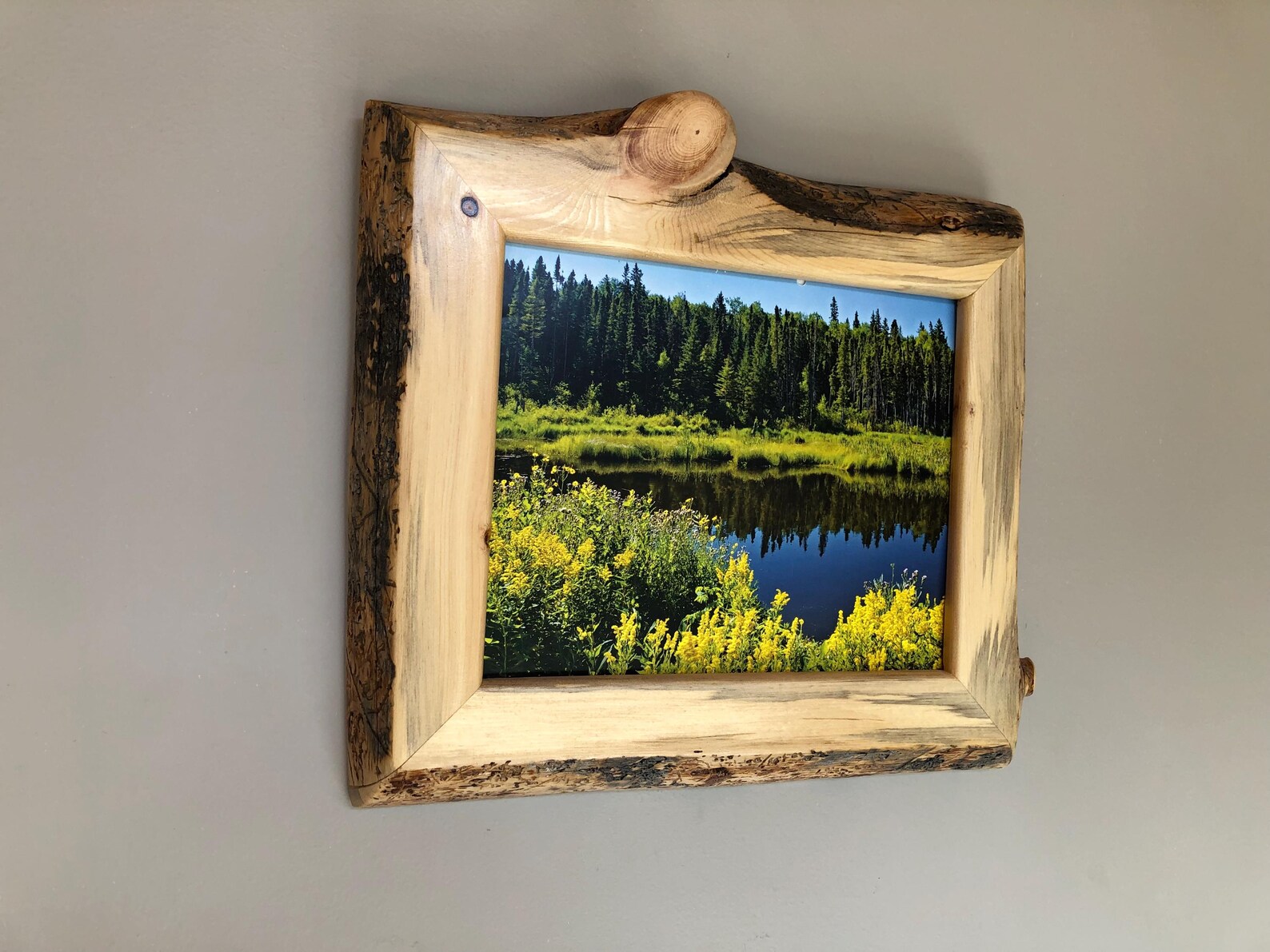 Live Edge Wood Picture Frame, Home Decor,rustic Frame, Wall Decor 8x10 ...
