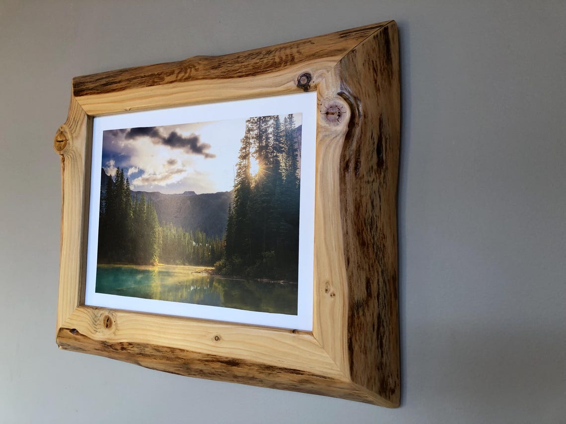 Live Edge Wood Picture Frame, Home Decor,rustic Frame, Wall Decor 11x14 ...