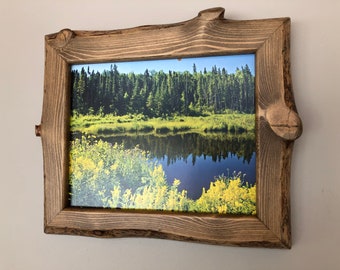 Live Edge Wood Picture Frame Rustic Decor Wall Hangings Home Decor 8x10 ...