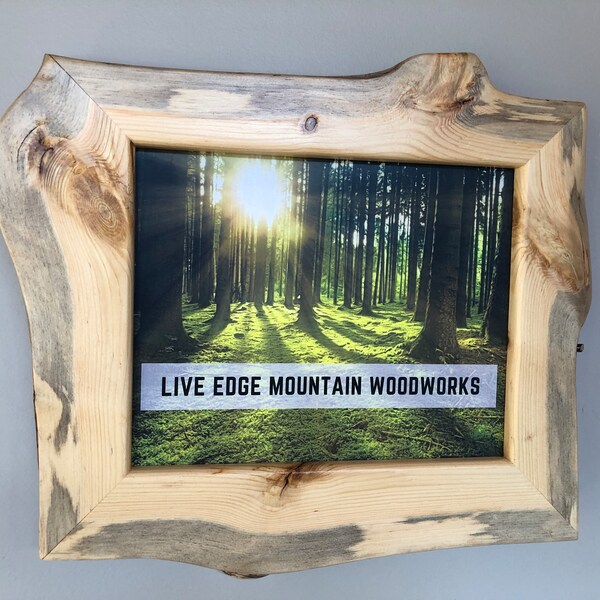 Live Edge Wood Frame - Etsy
