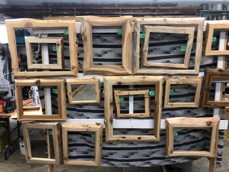 8x10 Live Edge Picture Frame Handmade Rustic Decor Wall Hangings Home ...