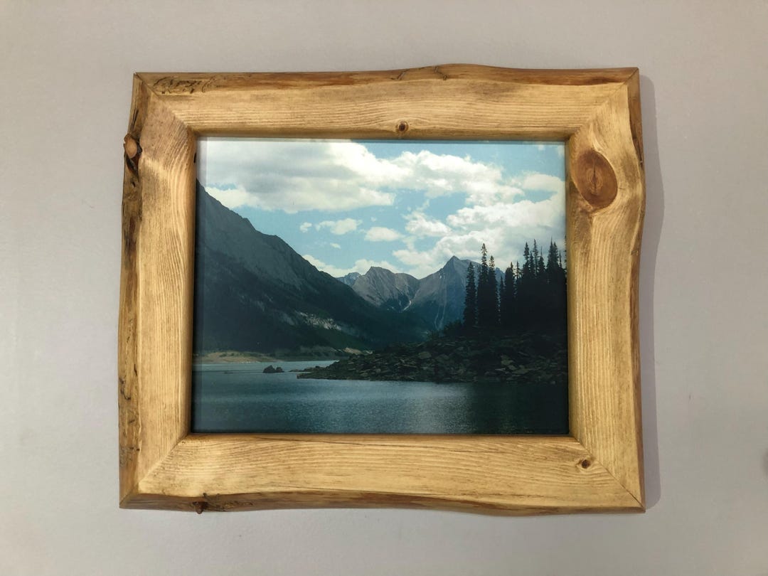 8x10 Live Edge Picture Frame Rustic Decor Handmade - Etsy