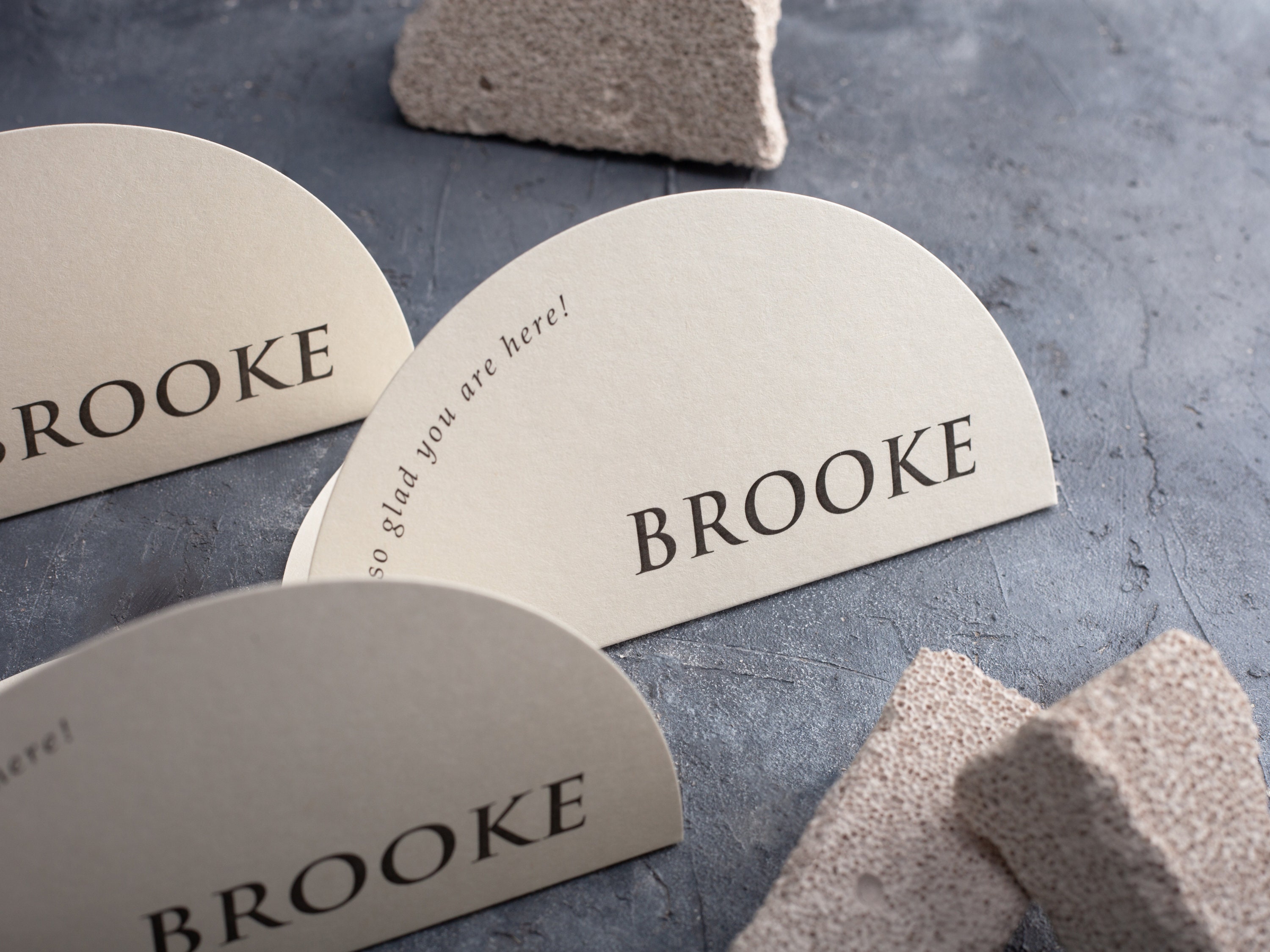 Arch-shaped Minimalist Guest Name Cards for Weddings - Etsy