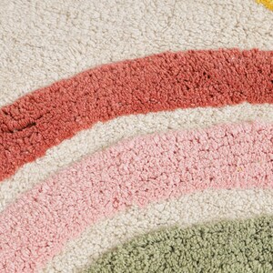 Multi Color Rainbow Pattern Bathmat | Bathroom Accessory | Cotton ...