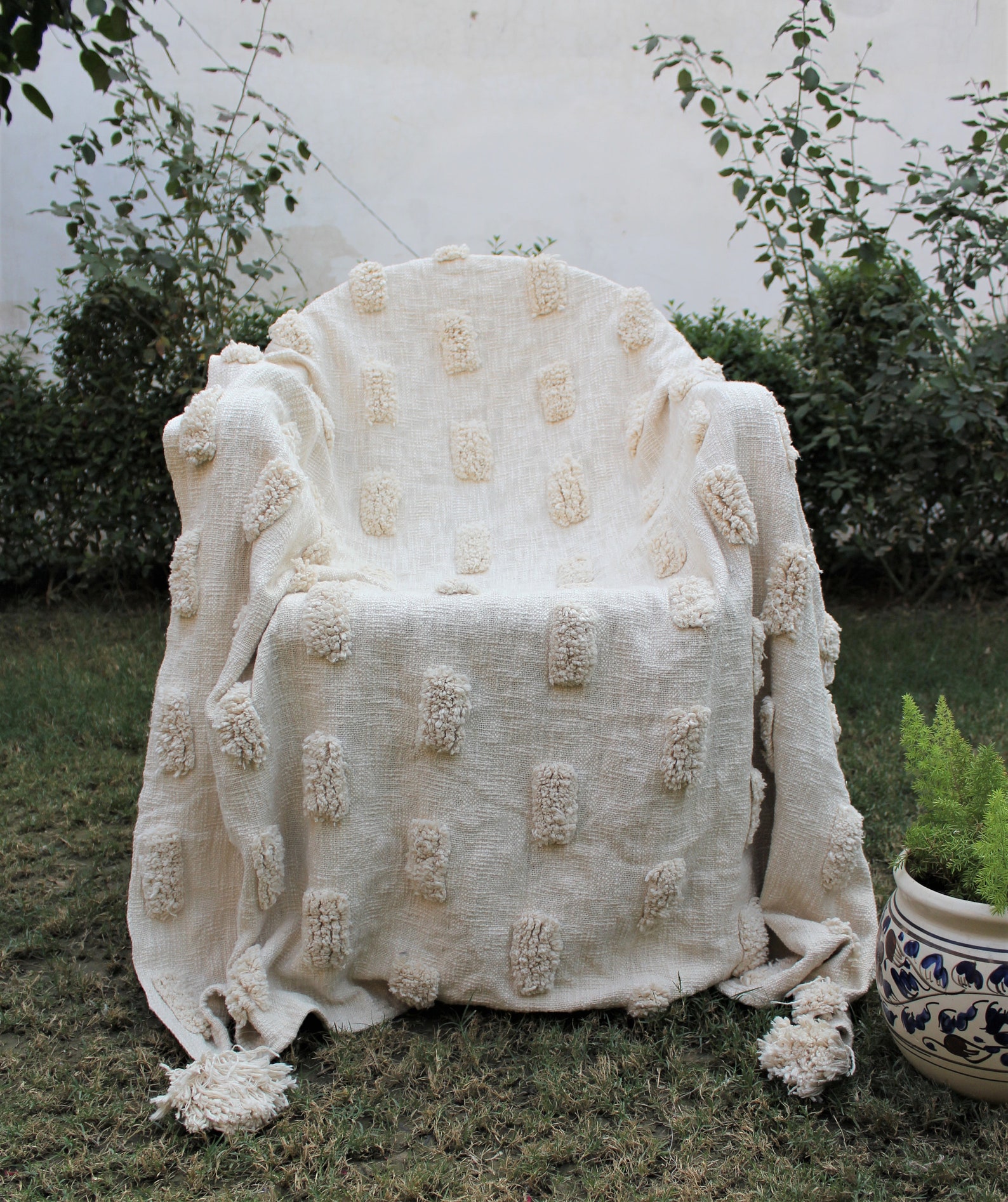Decorative Sofa Throw Beautiful Cotton Throw Blanket Boho - Etsy