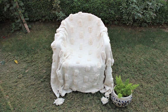 Decorative Sofa Throw Beautiful Cotton Handmade Throw - Etsy
