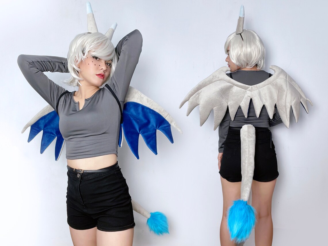 Mega Charizard Costume Headband Horns Wings and Tail/ | Etsy