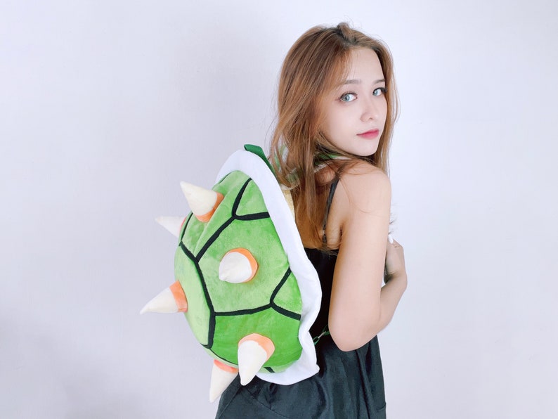 Green Turtle Shell Backpack With White Spike - Etsy