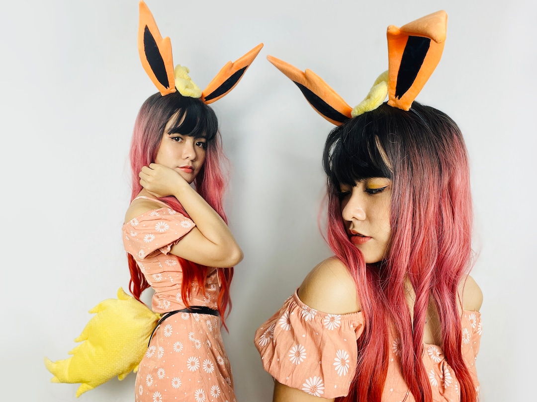 Flareon Ears Pokemon Headband for Custome, Cosplay, Birthday Party Hair ...