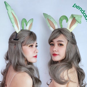 Leafeon Ears Tail Pokemon Headband for Costume, Cosplay, Birthday Party ...
