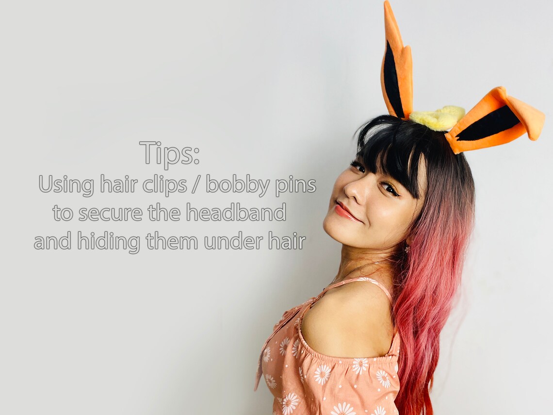 Flareon Ears Pokemon Headband for Custome Cosplay Birthday - Etsy