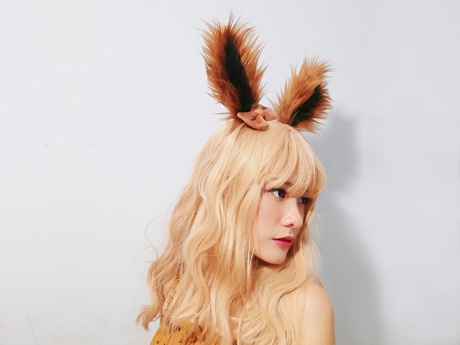 Fluffy Fuzzy Bunny Ears With Bow and Tail for Both Kids and - Etsy