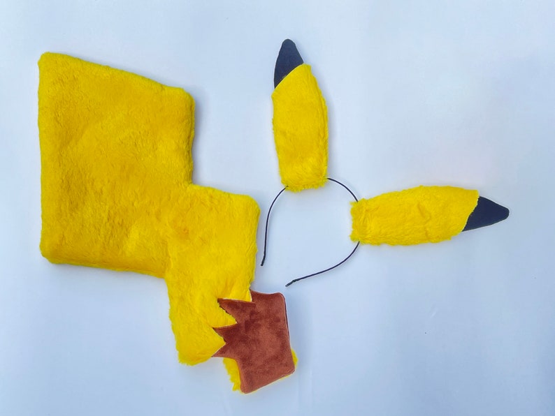 Pikachu Ears Stand-up Tail Pokemon Headband for Costume - Etsy