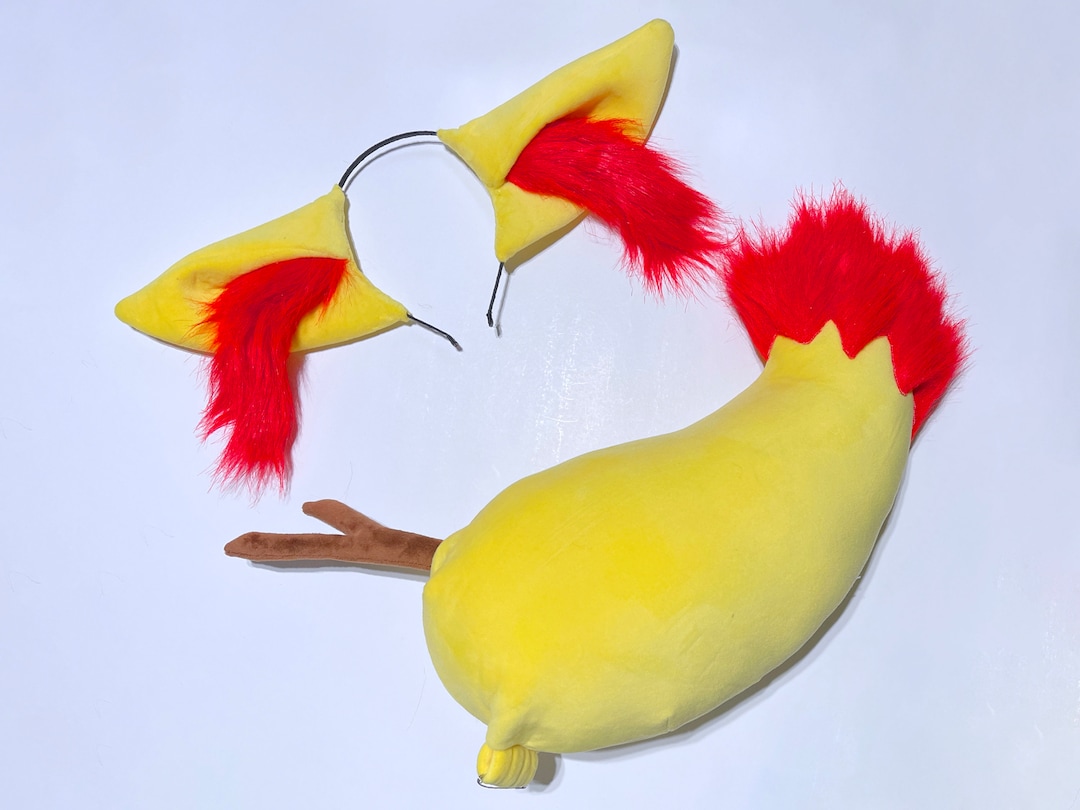 Fire Flame Fox Ears and Tail for Cosplay / Costume / Convention - Etsy