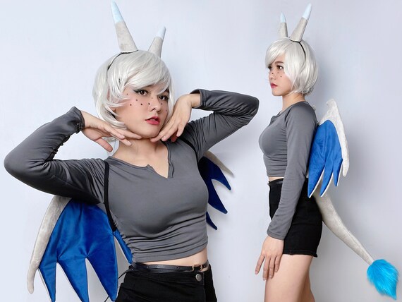 Mega Charizard Costume Headband Horns Wings and Tail/ | Etsy