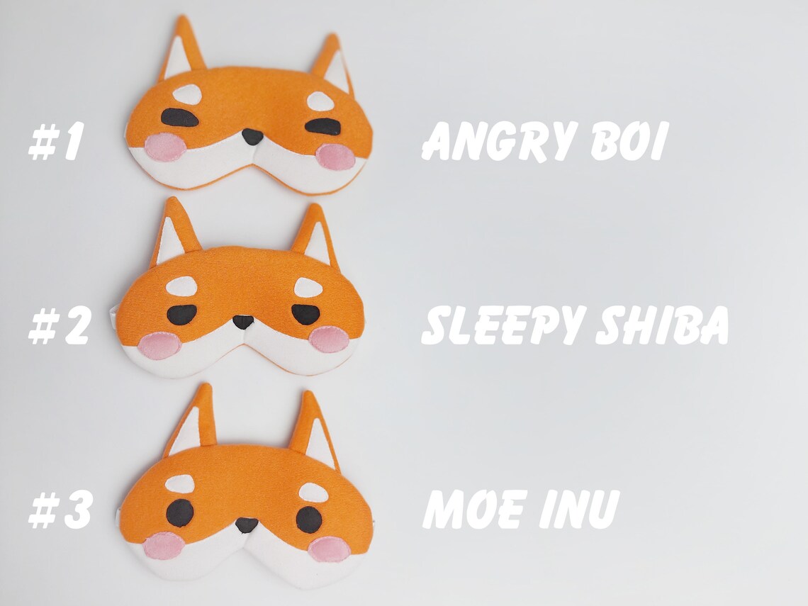 Shiba Inu / Akita Doge Sleep Mask / Eye Cover for Both Adults and Kids ...