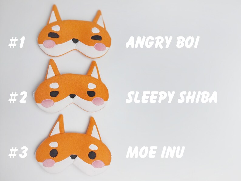 Shiba Inu / Akita Doge Sleep Mask / Eye Cover for Both Adults | Etsy