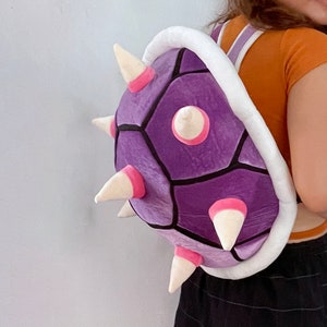 Roy Purple Turtle Backpack With Spikes - Etsy
