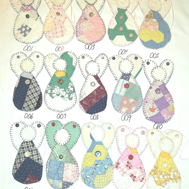 Quilted Christmas Angels Ornaments - Etsy