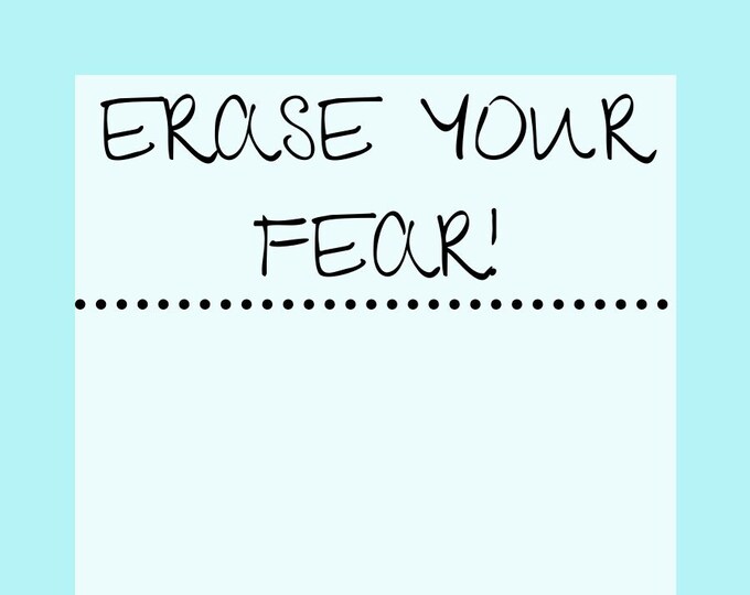 Erase Your Fear We Are Going to Have an Awesome Year Digital Label - Etsy