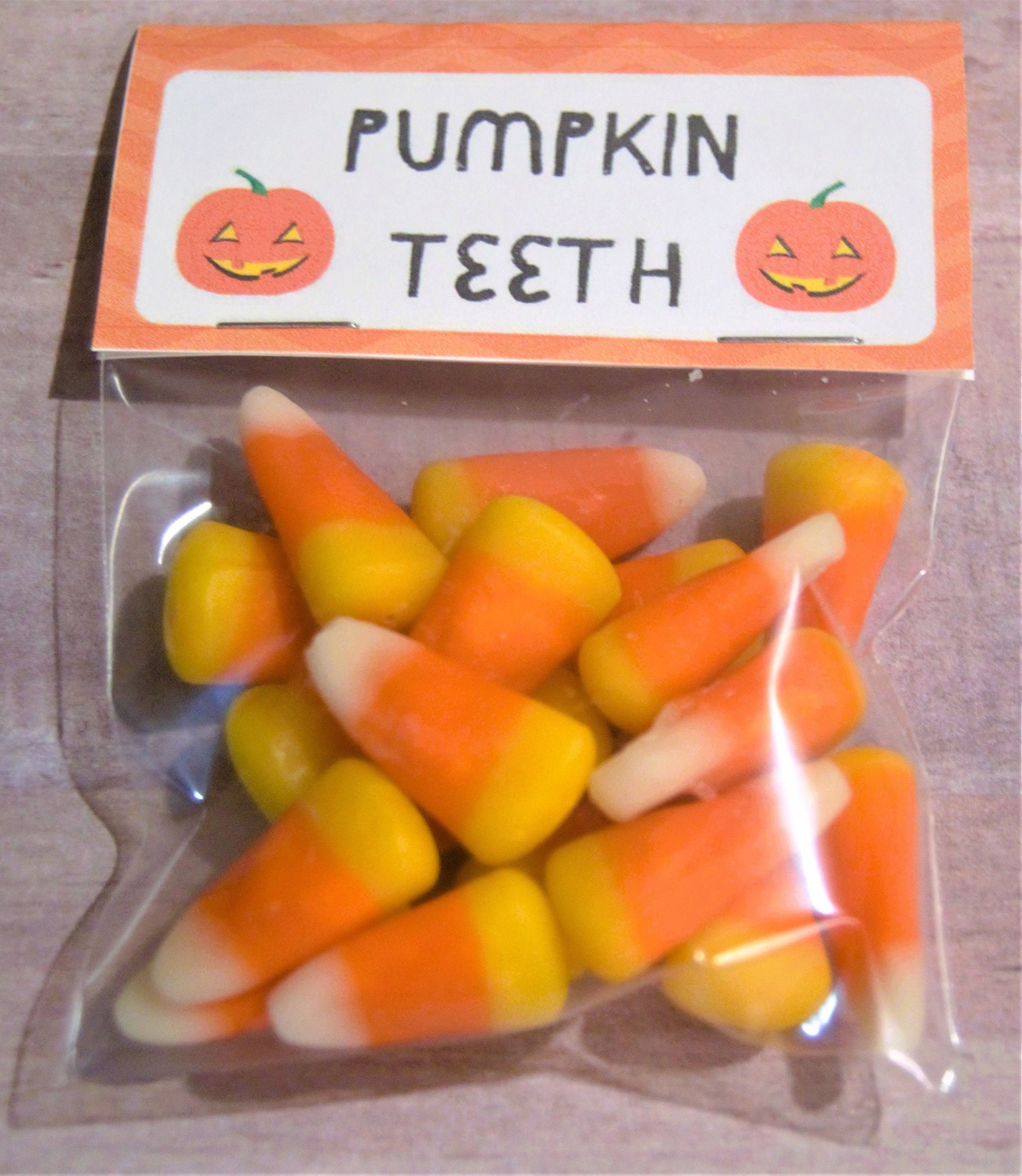 Pumpkin With Candy Corn Teeth