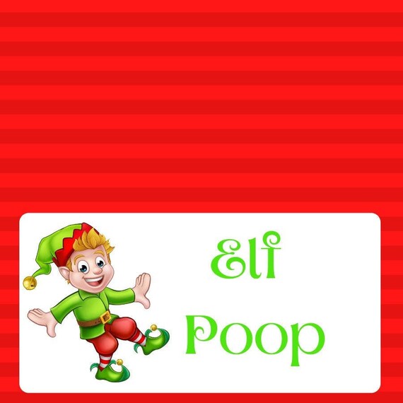 Elf Poop Digital Label | Etsy