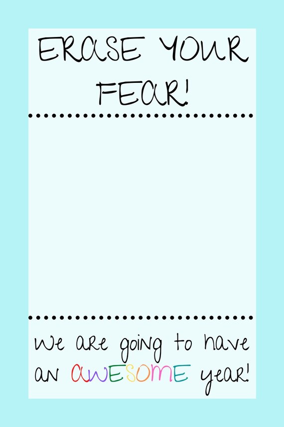 Erase Your Fear We Are Going to Have an Awesome Year Digital - Etsy