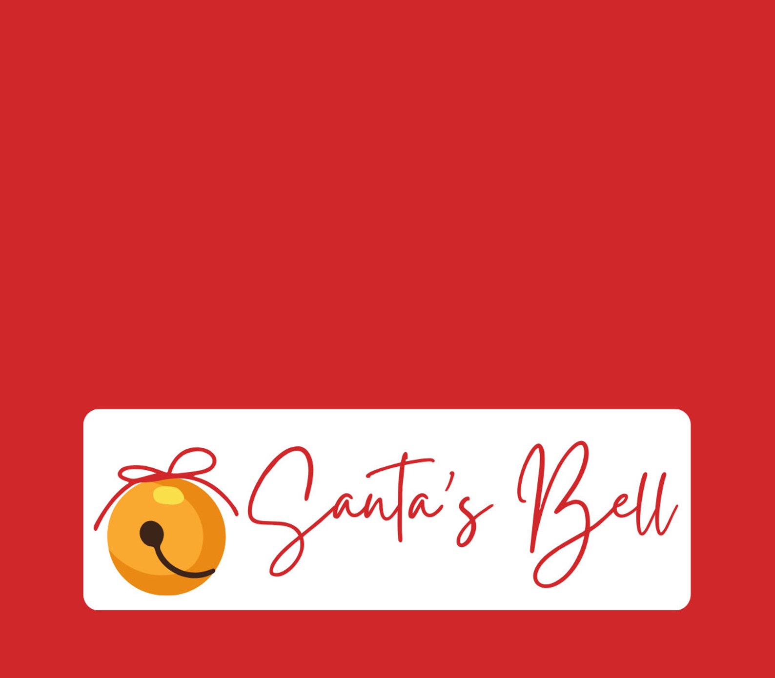 Santa Bell Digital Label - Etsy