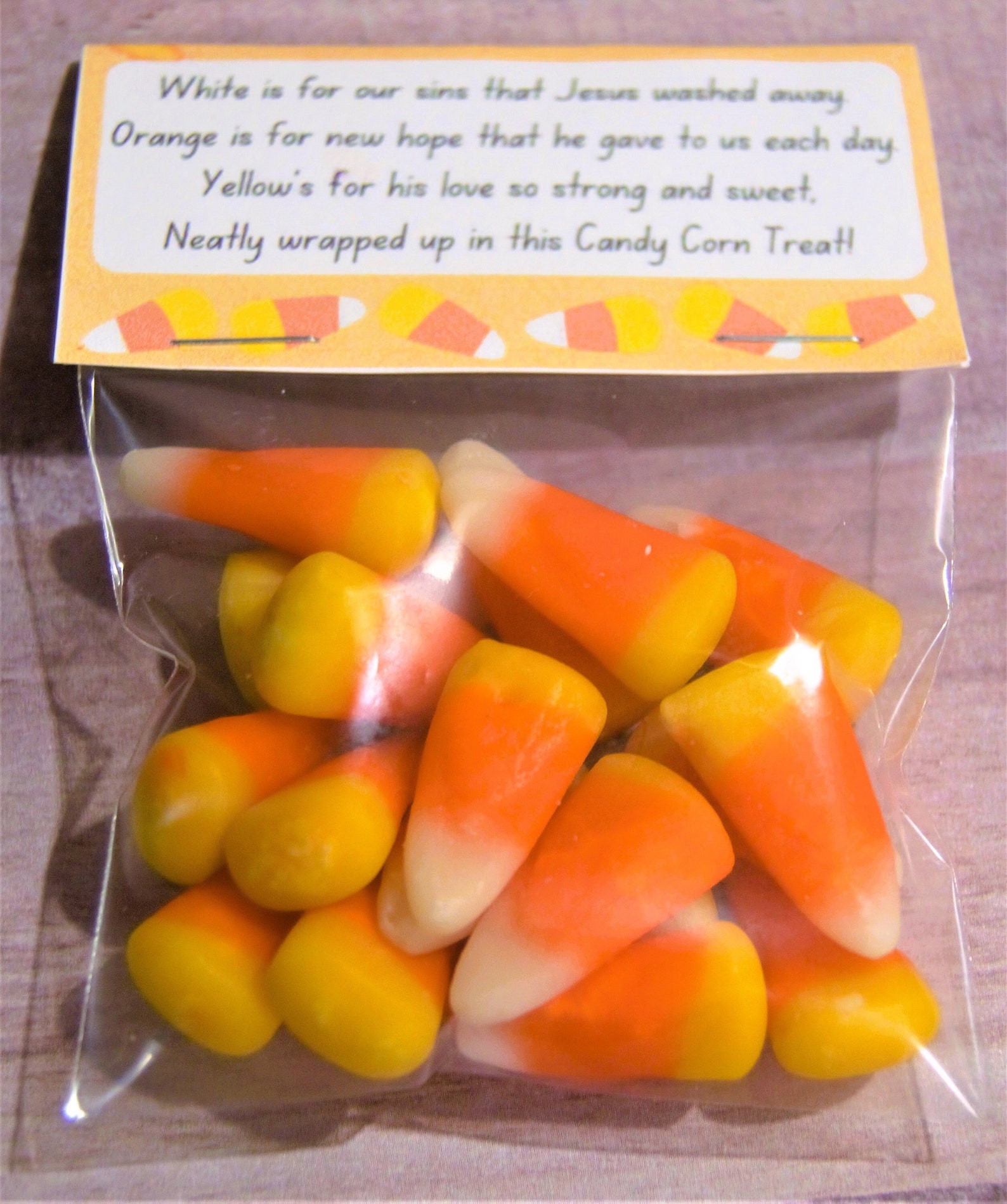 Candy Corn Treat Religious Candy Corn Treat Halloween Treat - Etsy