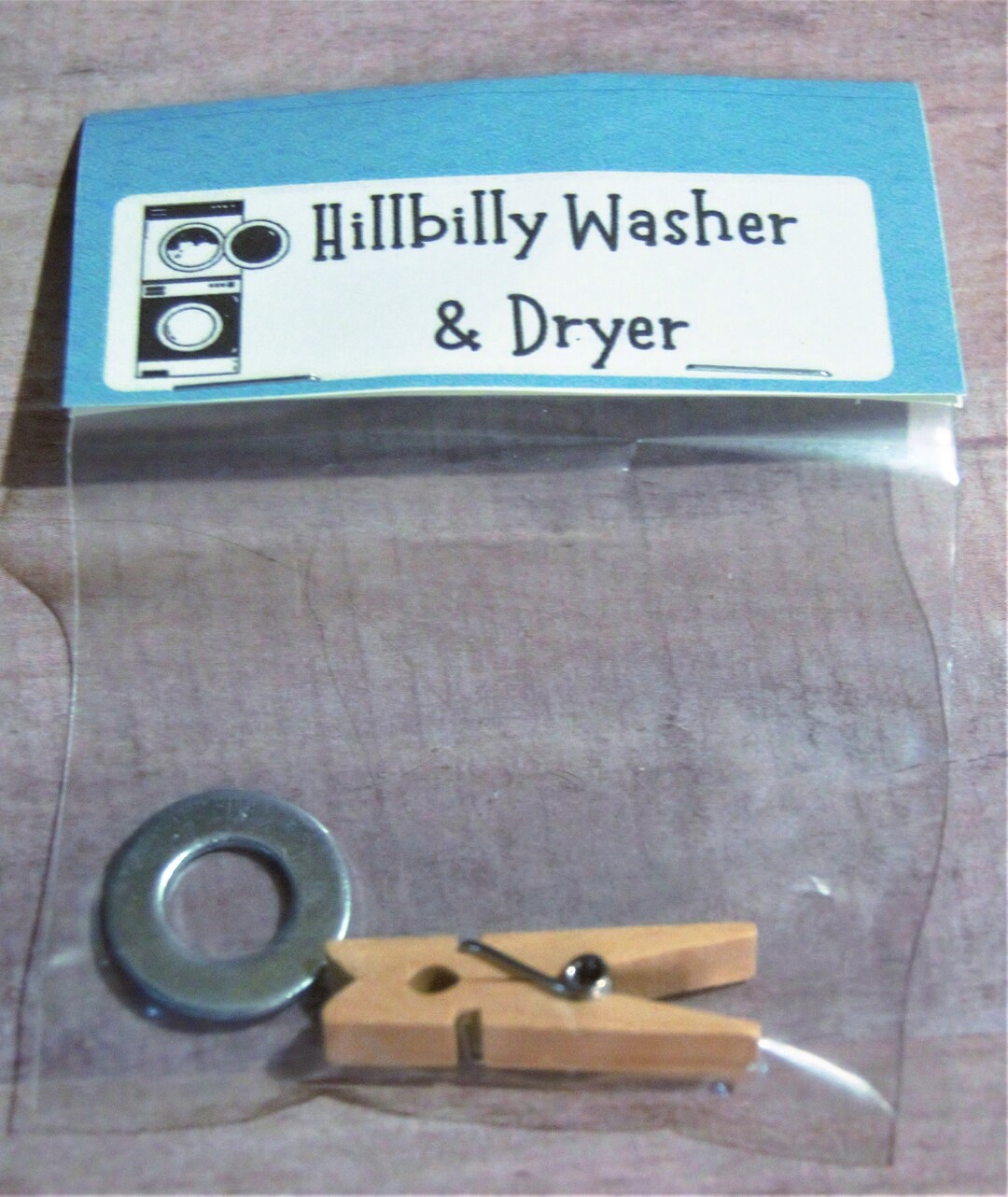 Hillbilly Washer and Dryer, Washer and Clothes Pin Gag Gift, Gag Gift ...