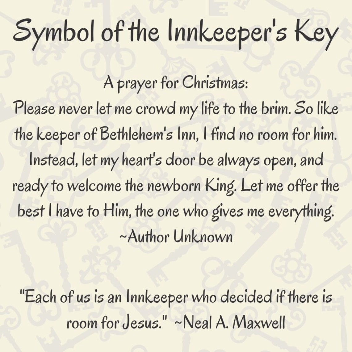 Innkeepers Key Digital Label | Etsy