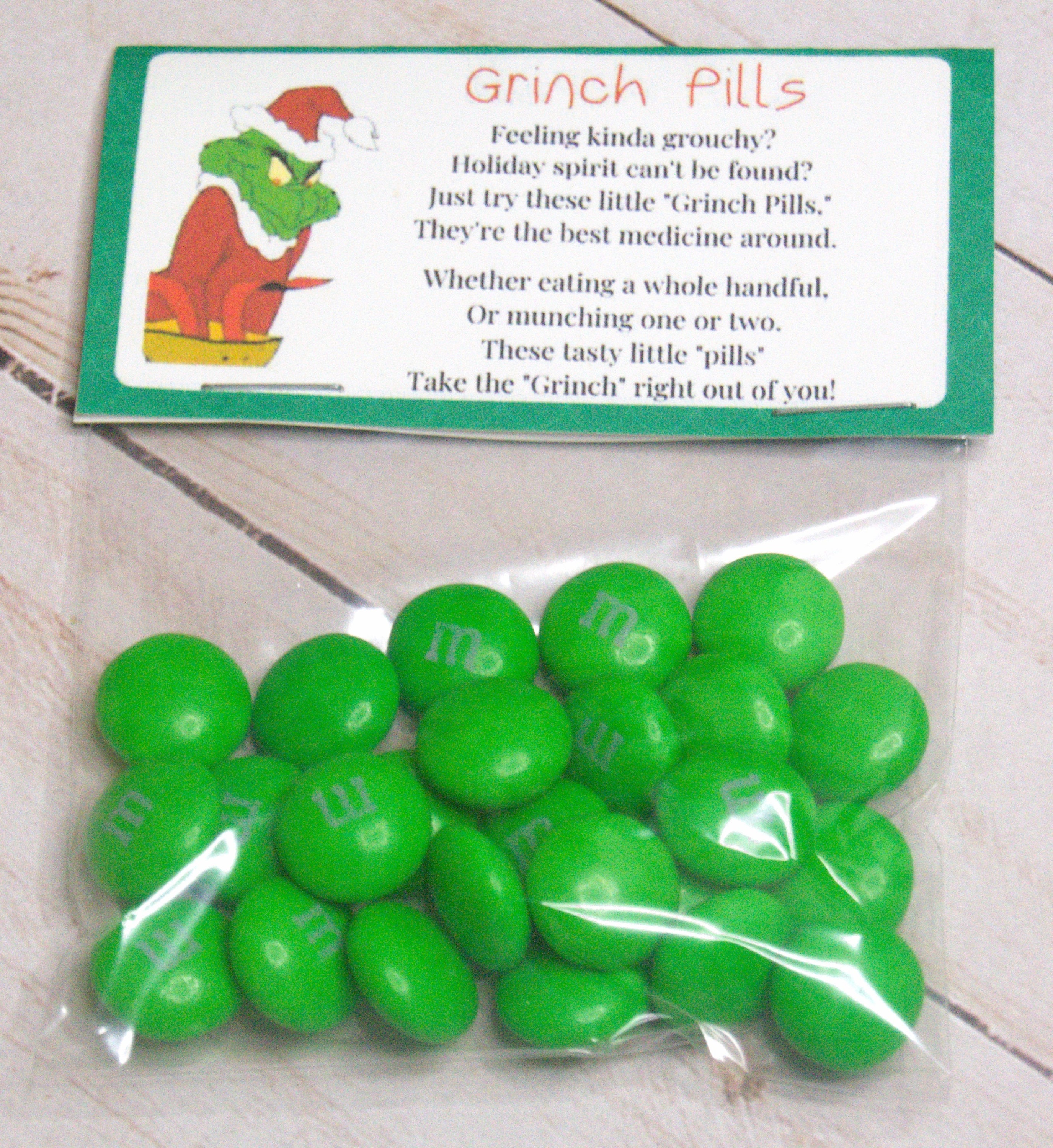 Grinch Tic Tac Label Template