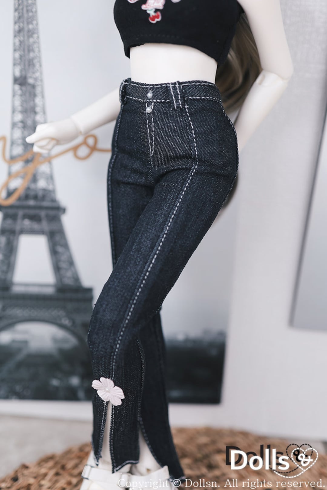 BJD Clothes Flares Pants Black for MSD Minifee 42cm 1/4 Doll - Etsy