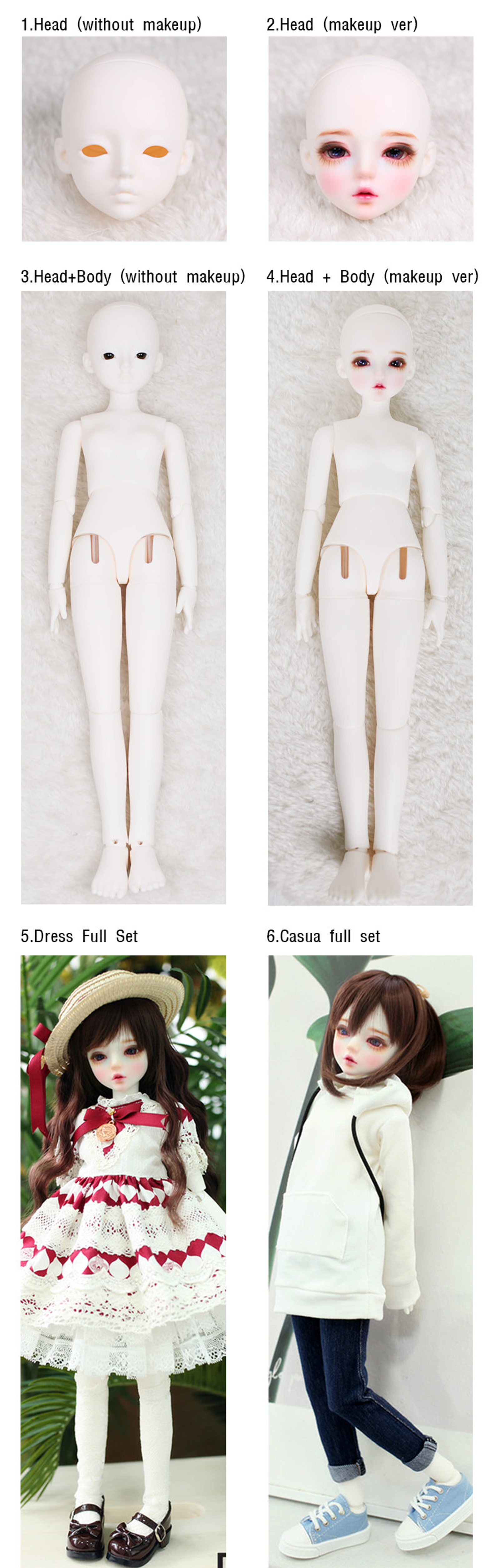 Bjd Msd Sdm 42cm Doll Hani Dollorange Ver Head Etsy
