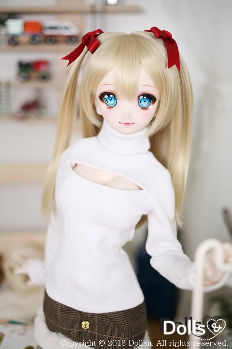 BJD Wig Smart Doll SD Dollfie Dream 8-9 Long Straight Twintail | Etsy ...