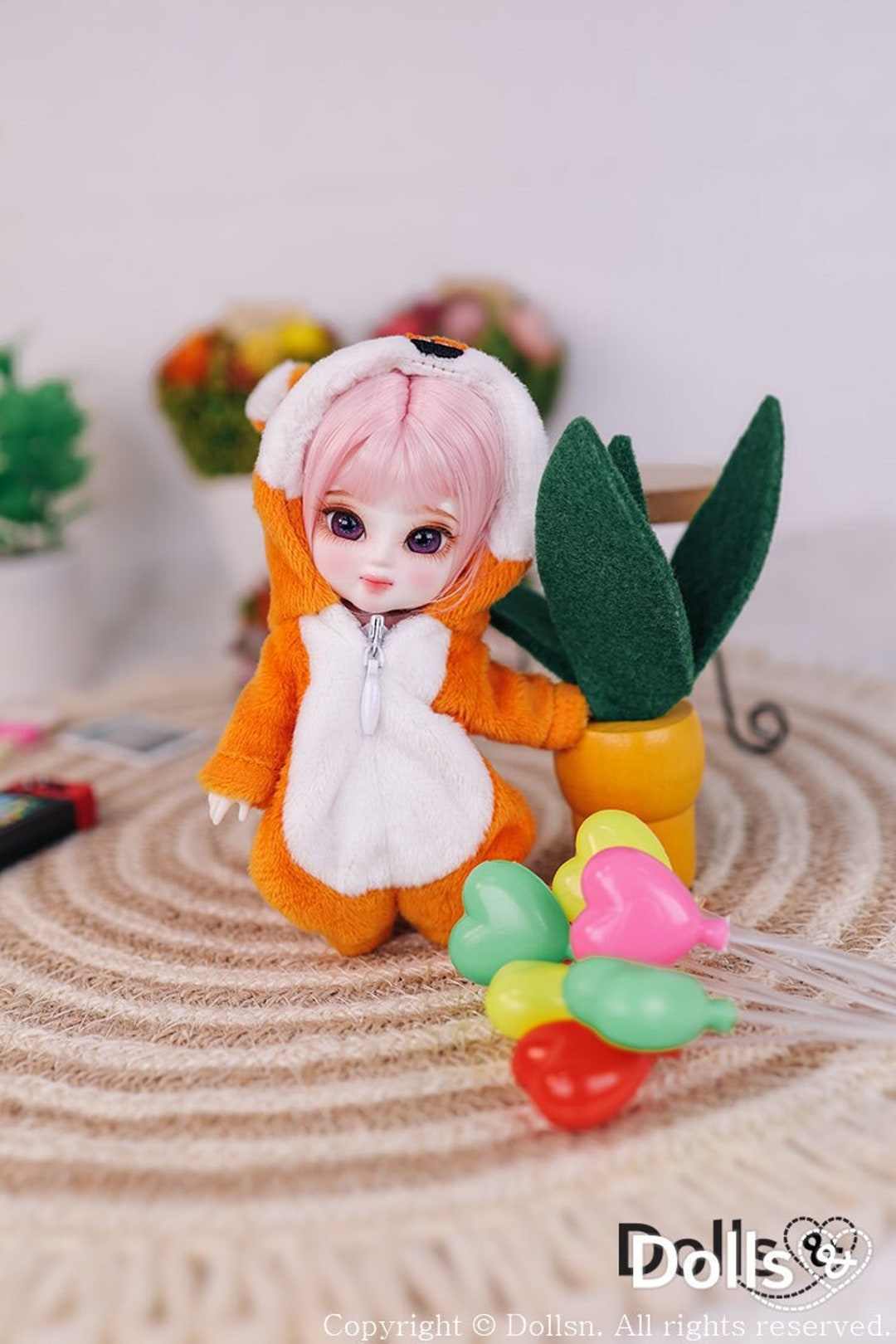 BJD Clothes Animal Costume Fox for Obitsu11 14cm 1/12 Doll - Etsy