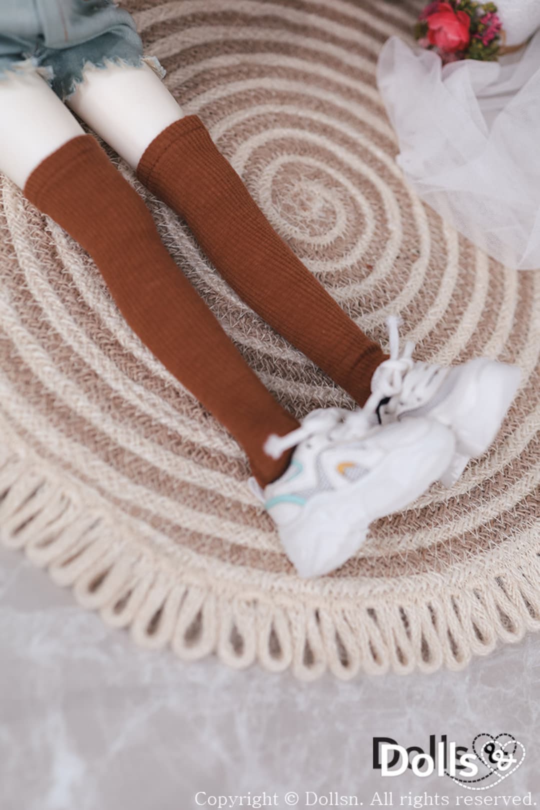 BJD Clothes Knitted Socks Brown for MSD Minifee 42cm 1/4 Doll - Etsy