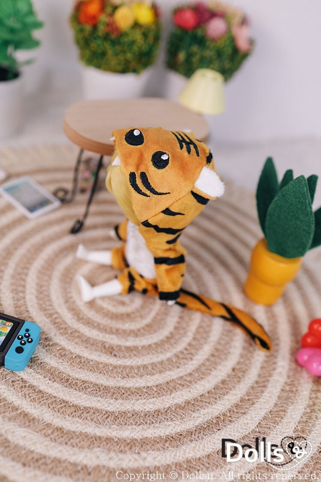 BJD Clothes Animal Costume Tiger for Obitsu11 14cm 1/12 Doll - Etsy