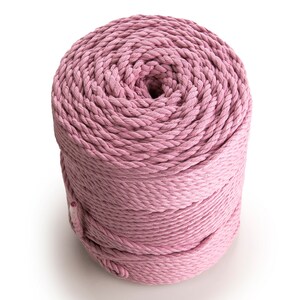 DUSTY PINK Macrame Cotton Cord 4mm Macrame Rope 492 Feet - Etsy