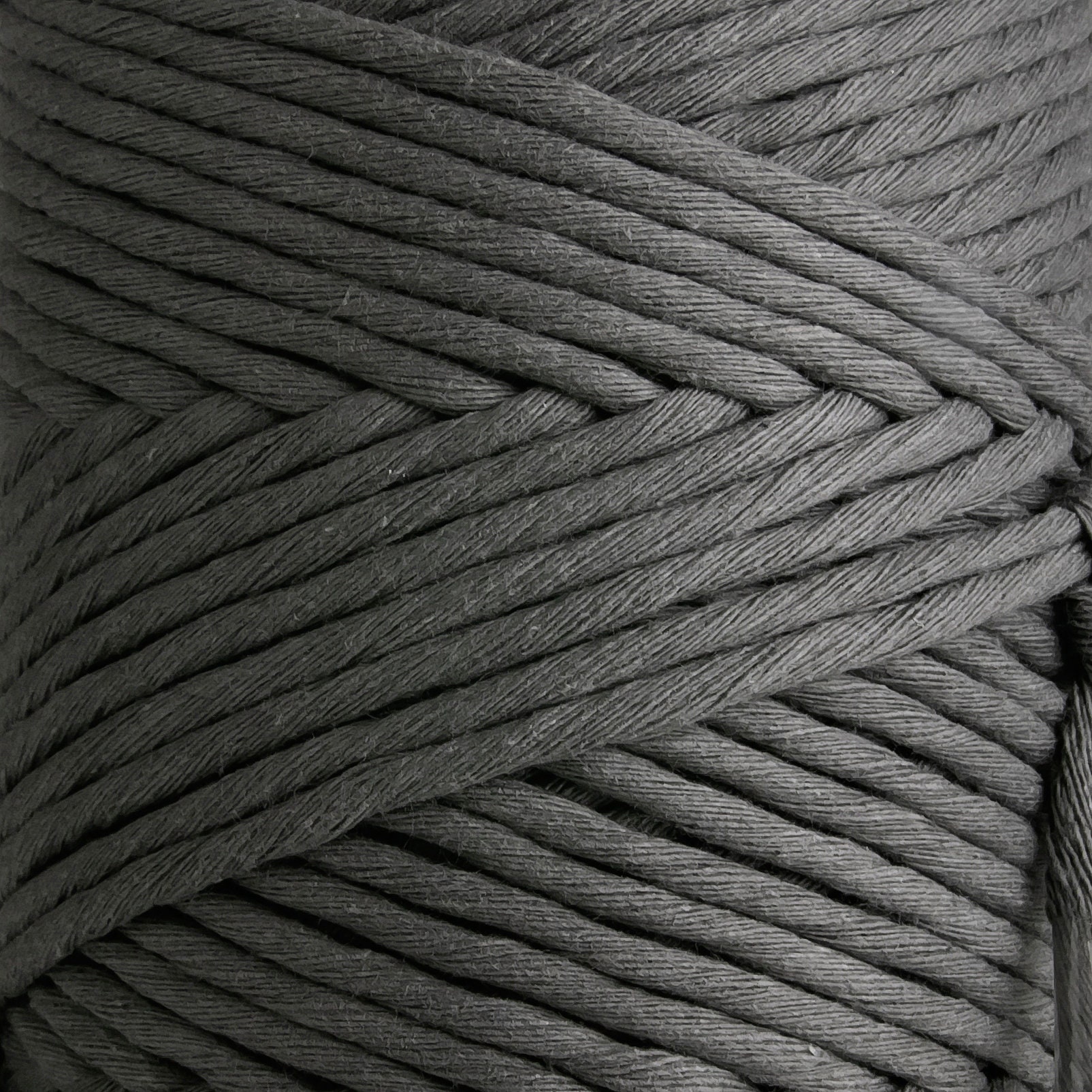 Dark Gray Macrame Cord 3mm Single Twist Cotton String 459 Feet - Etsy