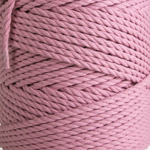 DUSTY PINK Macrame Cotton Cord 4mm Macrame Rope 492 Feet - Etsy