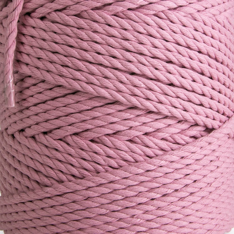 DUSTY PINK Macrame Cotton Cord 4mm Macrame Rope 492 Feet - Etsy