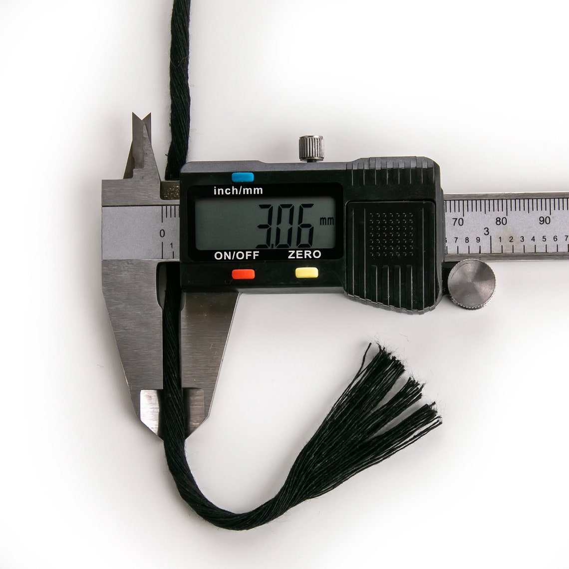 BLACK Macrame Cord 3mm 306 Yd. Single Twist Cotton String - Etsy